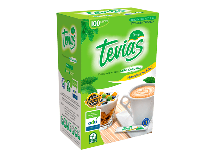 Edulcorante Tevias 100 sobres de 1g