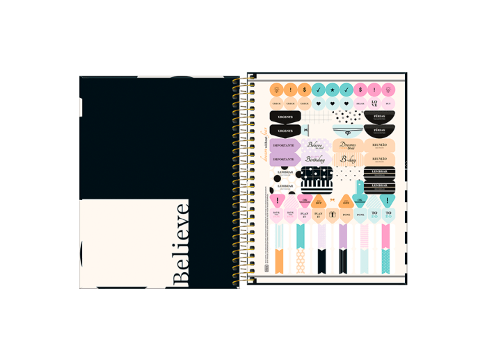 Cuaderno Tilibra West Village tapa dura rayado con espiral 160 hojas 235580